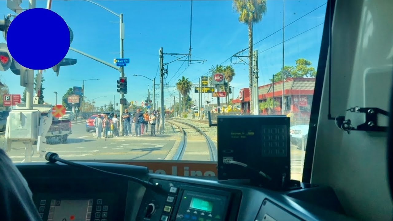 San Diego Blue Line Trolley Full Cab Ride - San Ysidro to UTC via ...