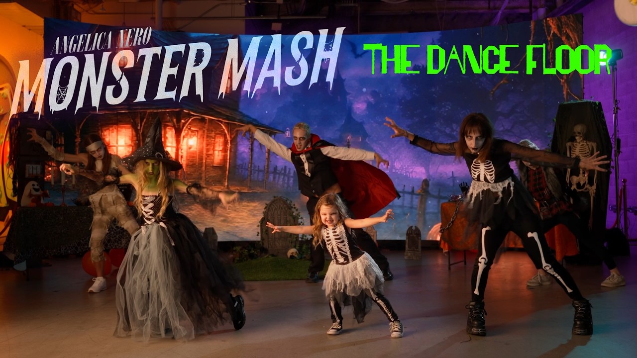 4 year-old Angelica Nero & the Monsters Perform The Monster Mash Dance ...