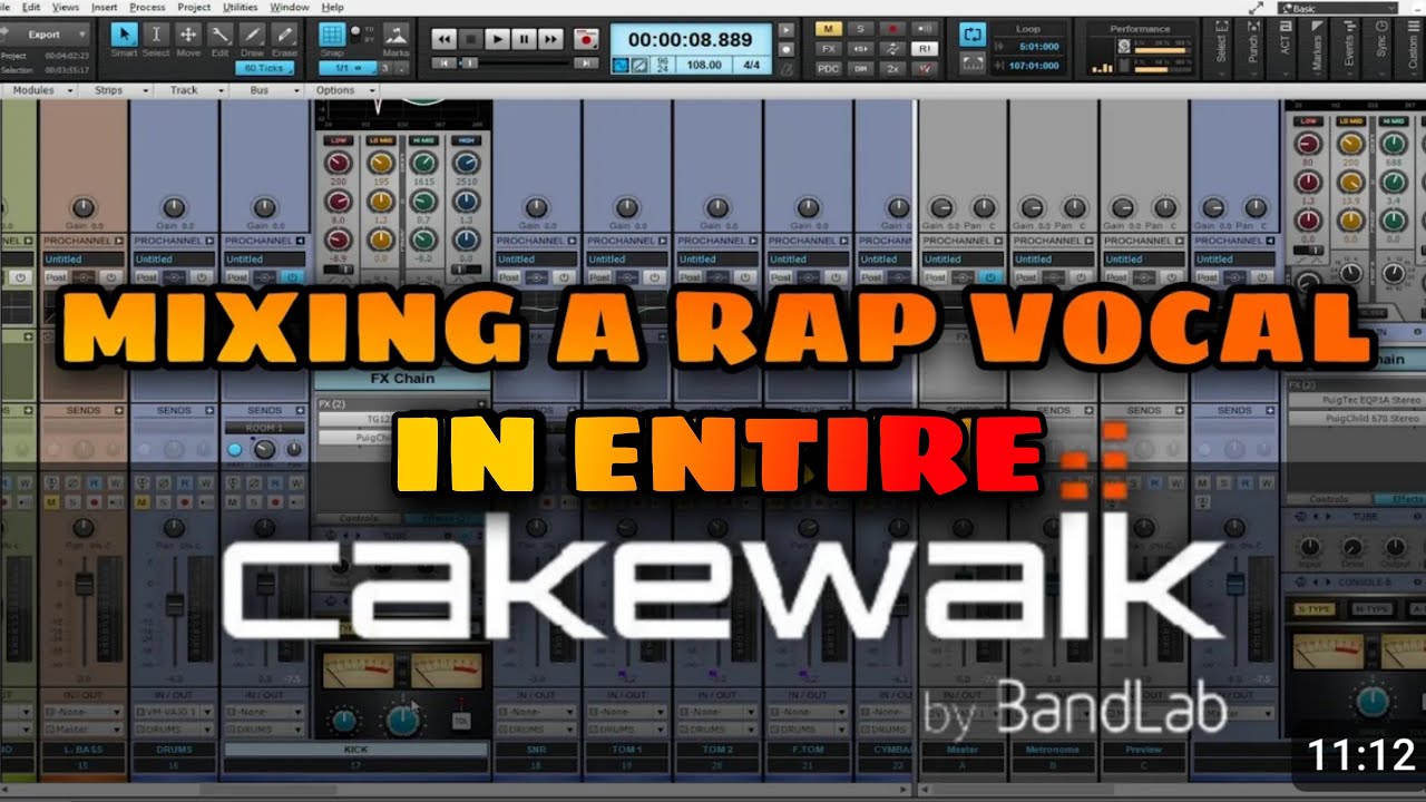 Mixing A Rap Vocal In Entire Cakewalk By Bandlab #CakewalkByBandlab # ...