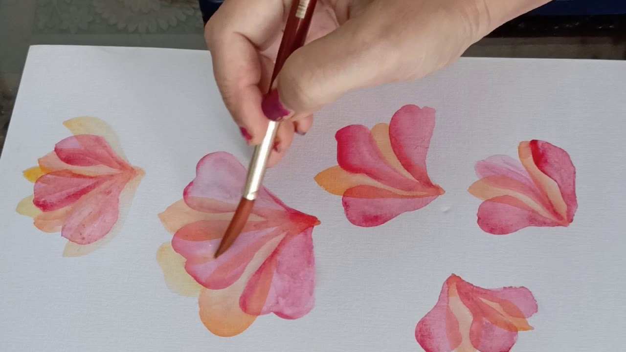 How to make overlapped flowers 🌸 - YouTube