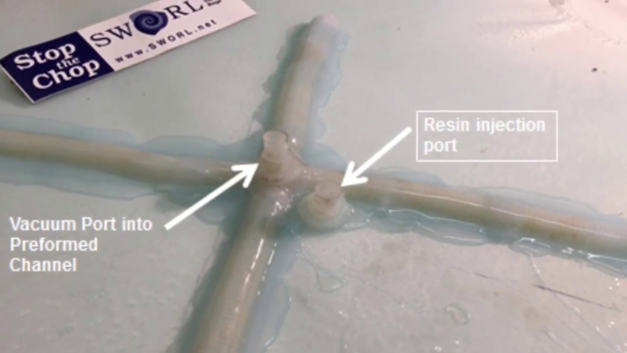 SWORL Integrated Resin Runner for use during infusion - YouTube