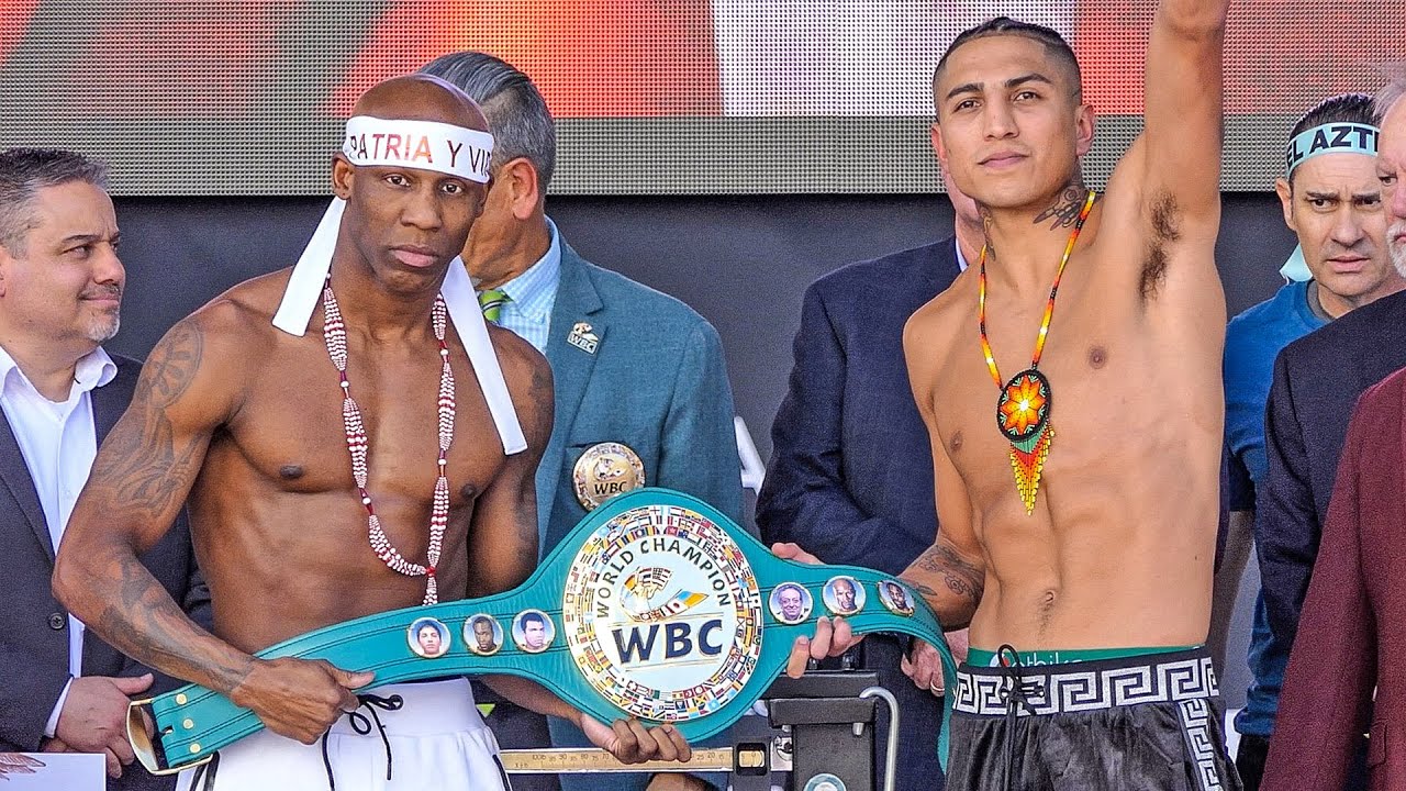 Yordenis Ugas vs. Mario Barrios • FULL WEIGH IN & FACE OFF | ShowTime ...