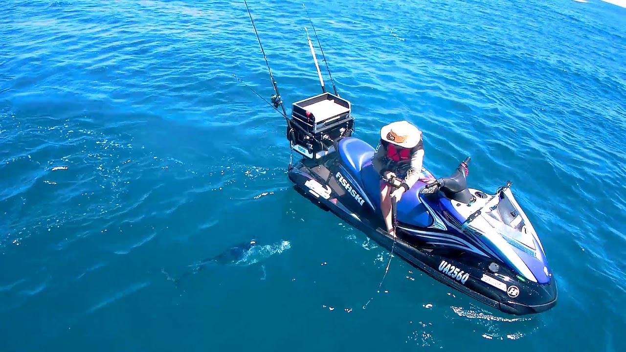 Jet Ski Fishing, drone and marlin - YouTube