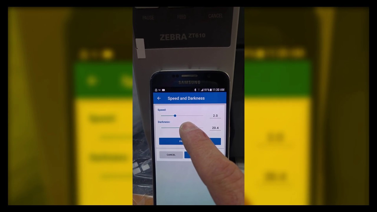 Printer Zebra ZT610 with ANDROID - YouTube