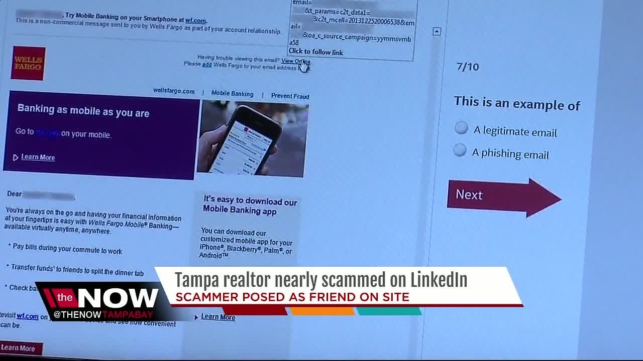 Scammer targets local realtor in LinkedIn scam - YouTube
