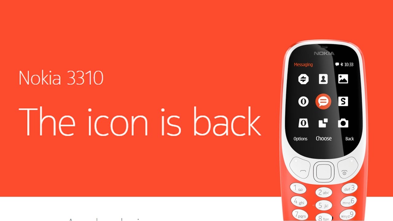 Nokia 3310 2017 - Is the Icon REALLY back??? - YouTube