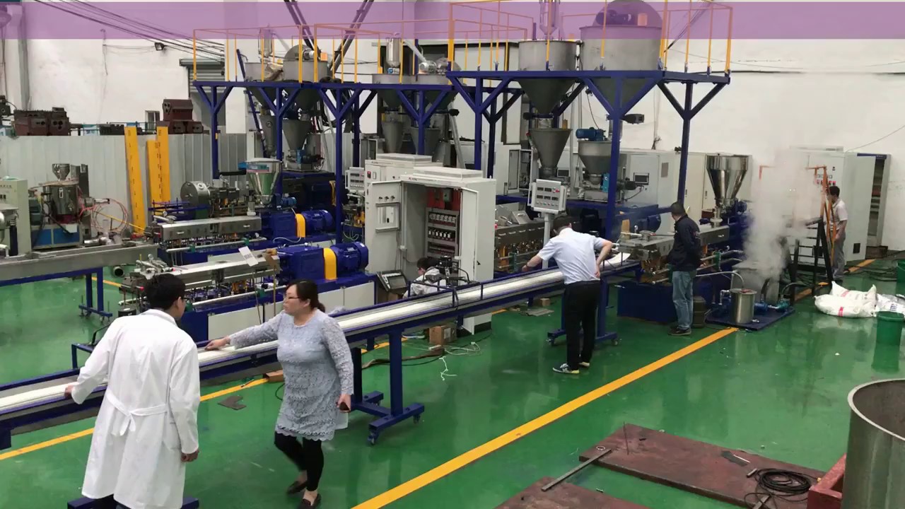 PLA + Starch Pelletizing Line - Biodegradable PLA Twin Screw ...