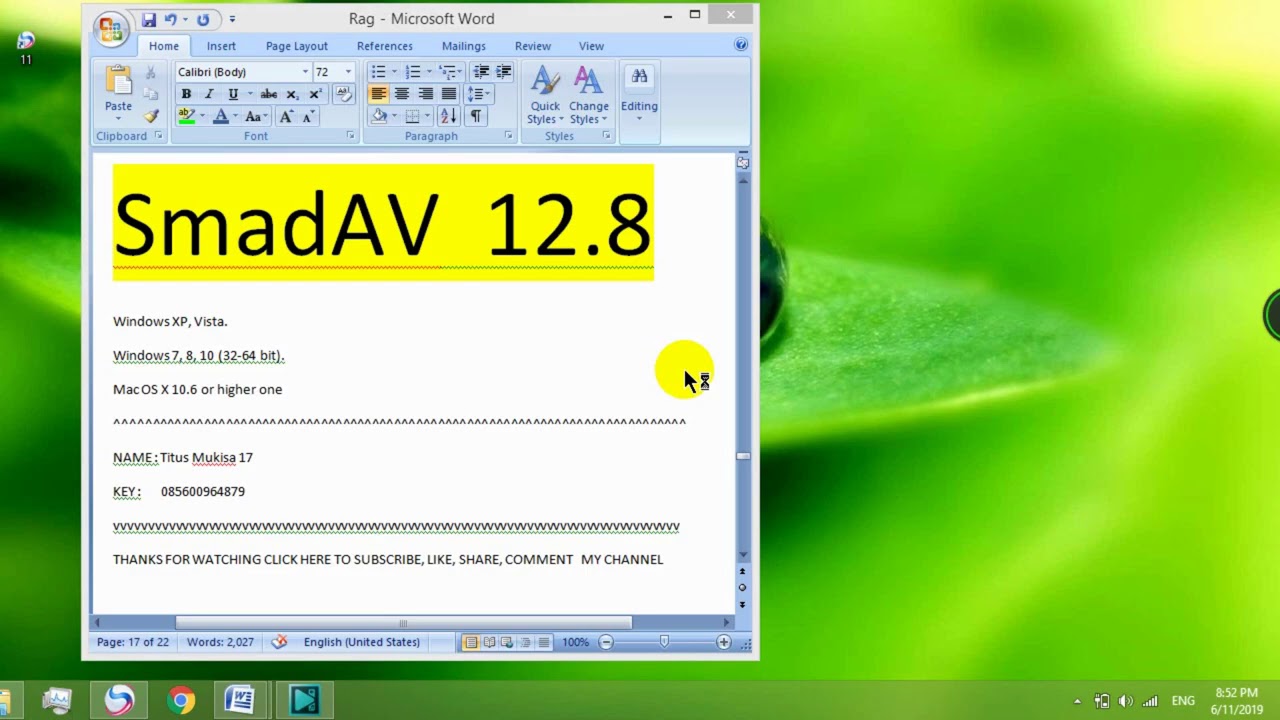 SmadAV 12.8 Serial Key Pro Version Update 2019 - YouTube