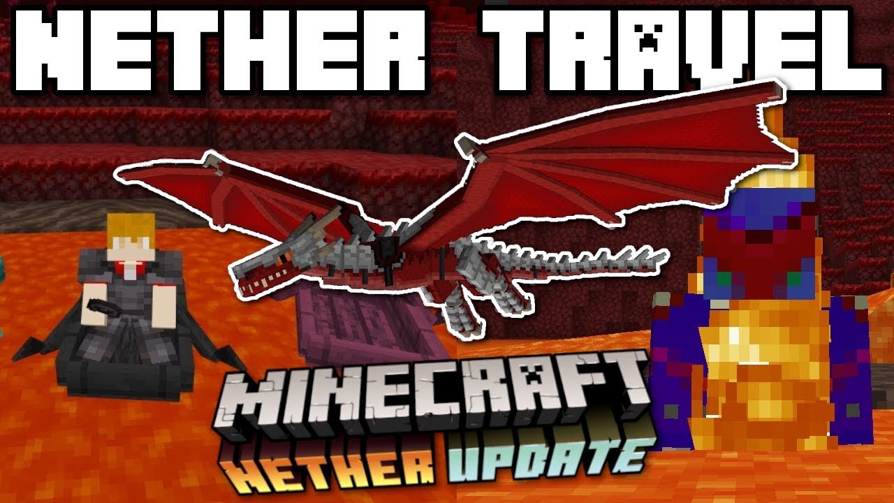 Minecraft - NETHER TRAVEL - Boats, Boots & Dragons ?!? ( Nether Update ...