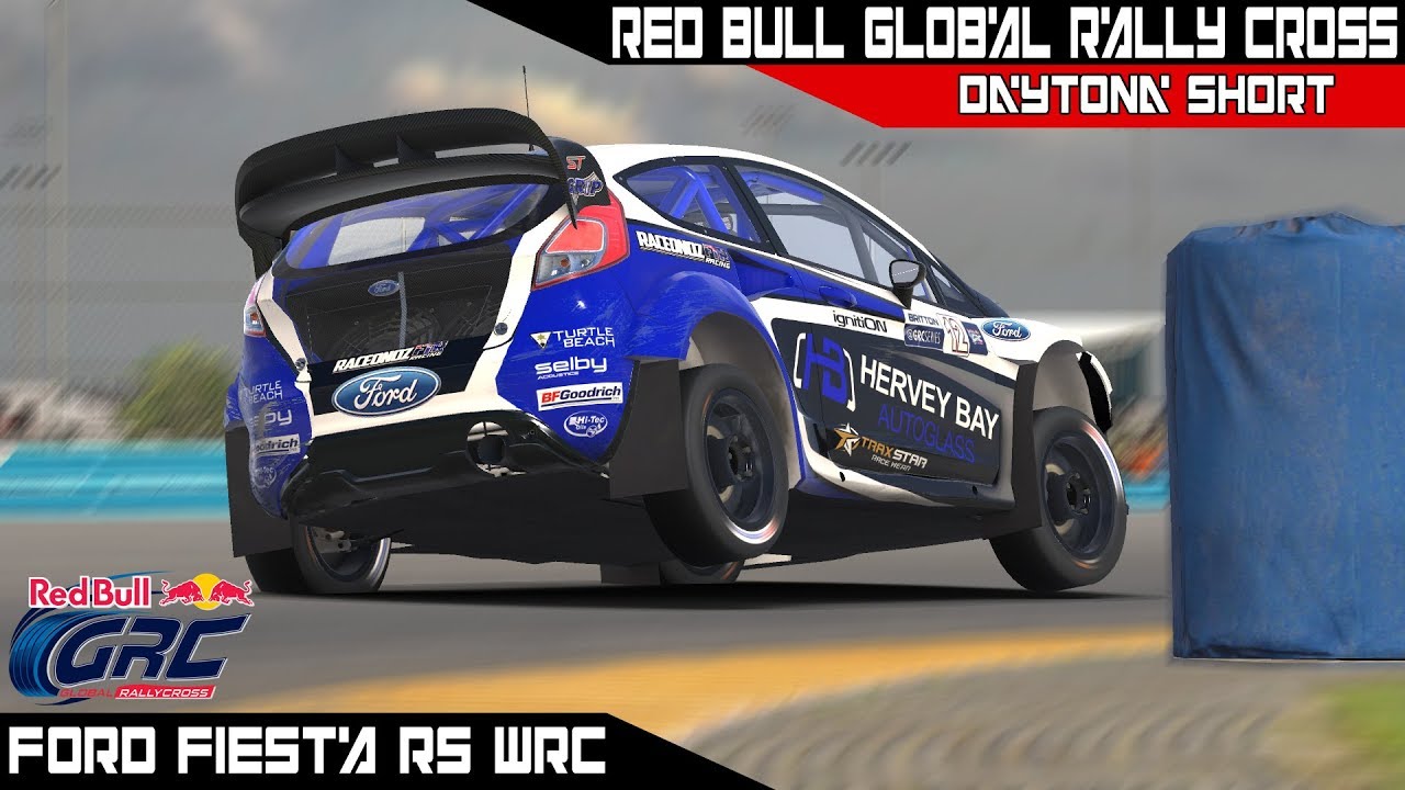 iRacing Red Bull GRC Rally Cross Ford Fiesta RS WRC @ Daytona Short ...