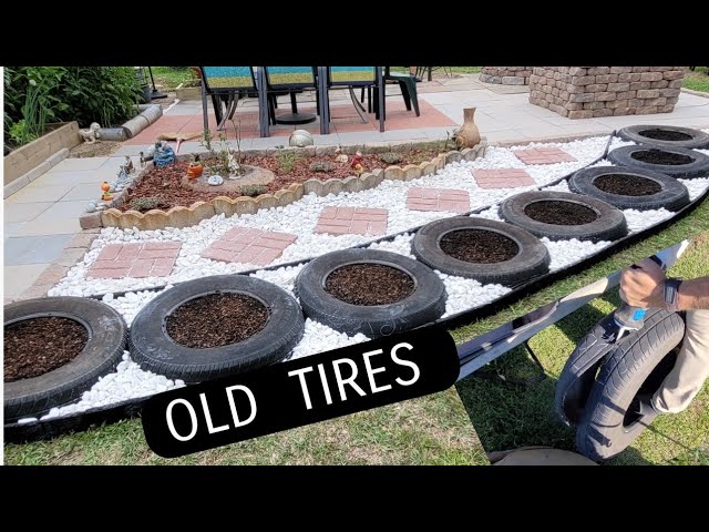 Landscaping With Old Tires 122 Old Tyre Gardening Stock Photos Free
