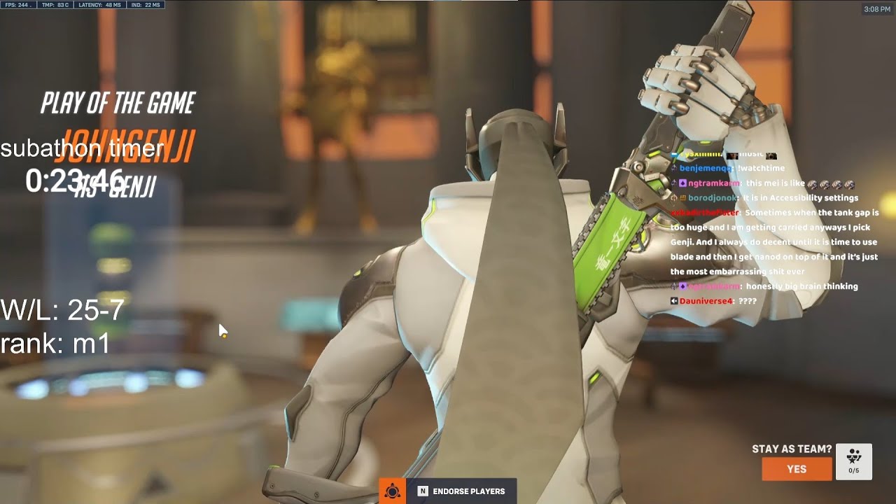 POTG! This is the Best Genji Ever! NECROS GENJI OVERWATCH 2 SEASON 4 TOP 500 - YouTube