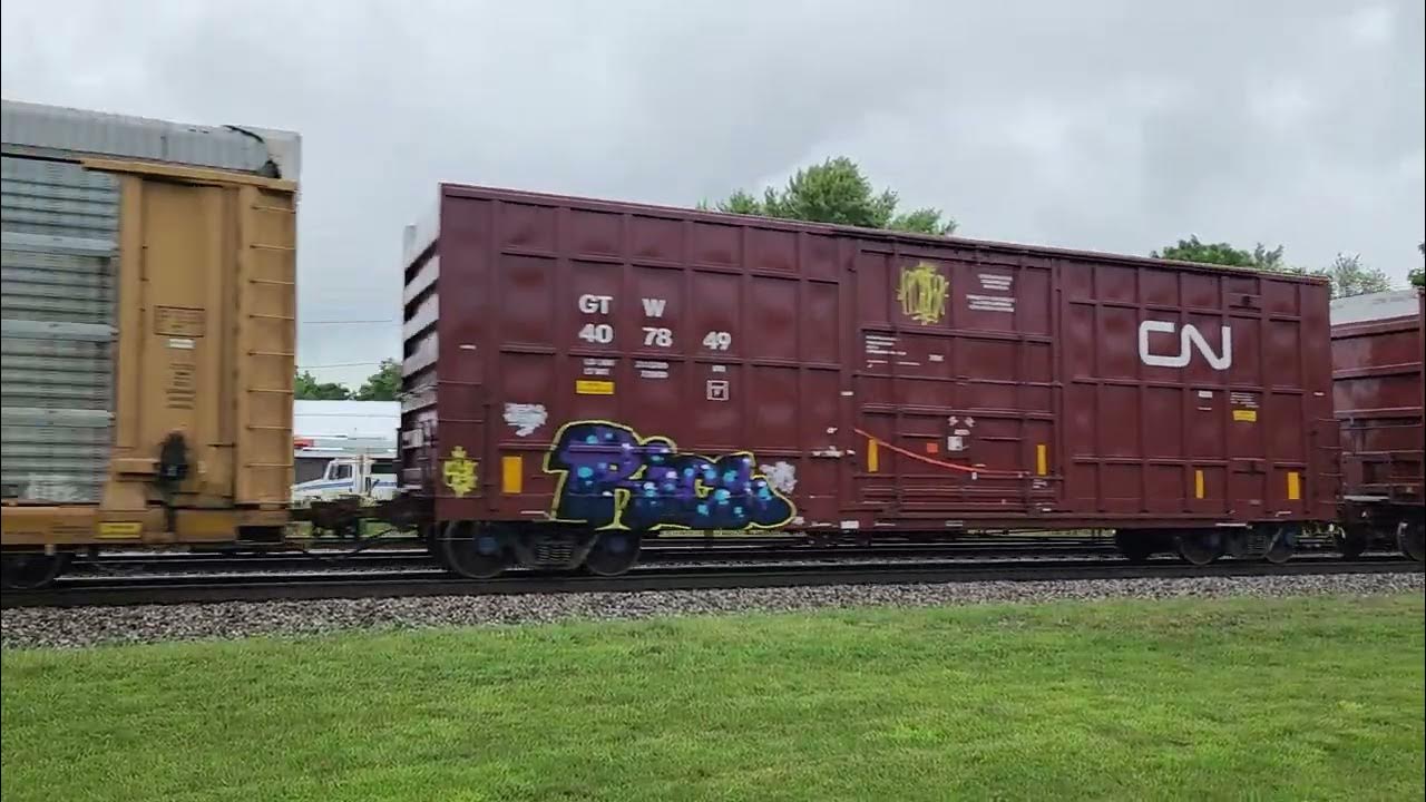 CN Train 501 CN 8830 CN 8000 Durand, Michigan July 24, 2024 0844 - YouTube