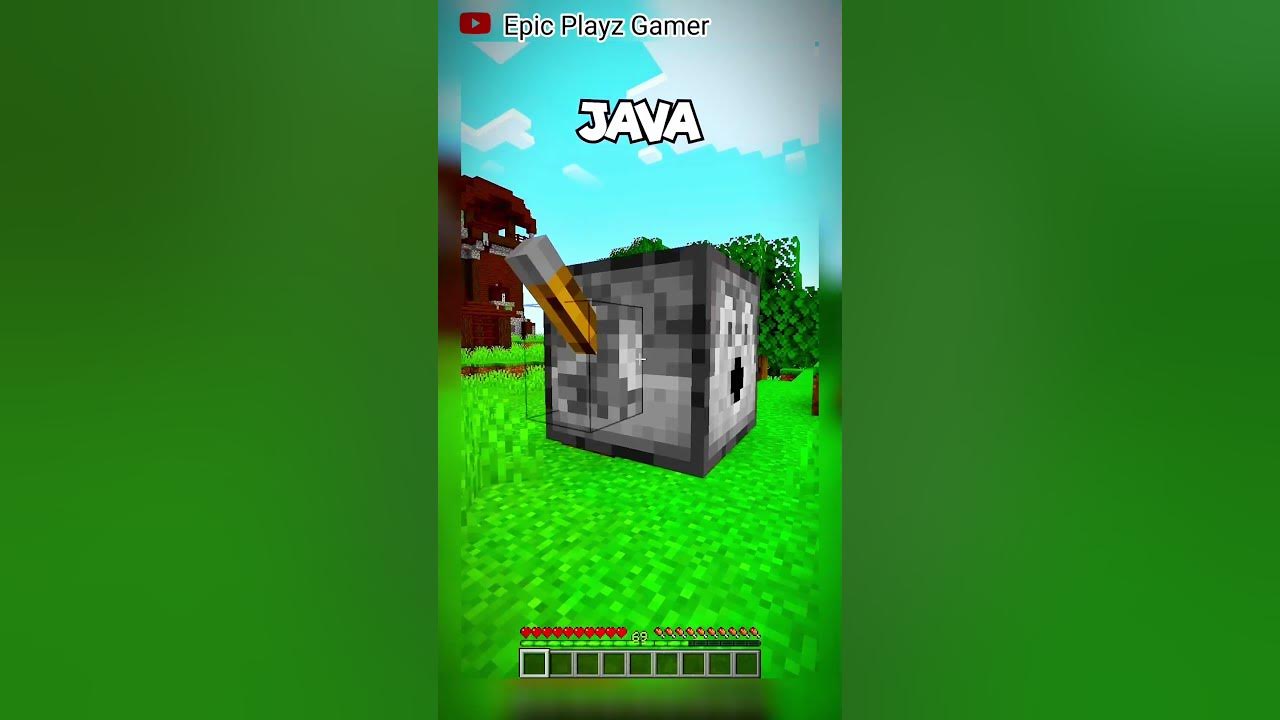 Minecraft bedrock edition VS Java edition 😱😱|| #minecraft #shorts # ...