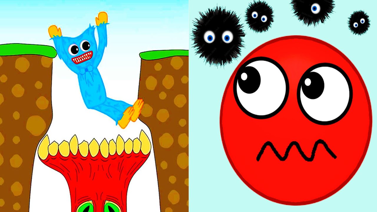 Hugy's Funny Animated Story vs Hide Ball 😱🟡🟢😱 MAX Levels Challenge ...