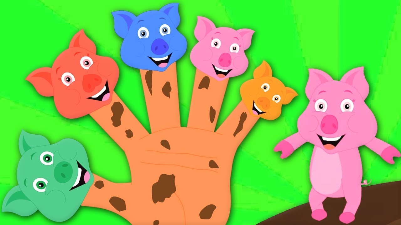 Pig Finger Family | Cartoon Video For Kids | Nursery Rhymes For Babies ...