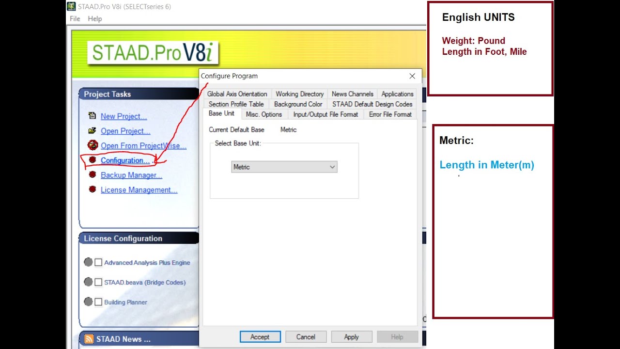 How To Change The Base Unit Settings In STAAD Pro YouTube how-to-change-the-base-unit-settings-in-staad-pro-youtube