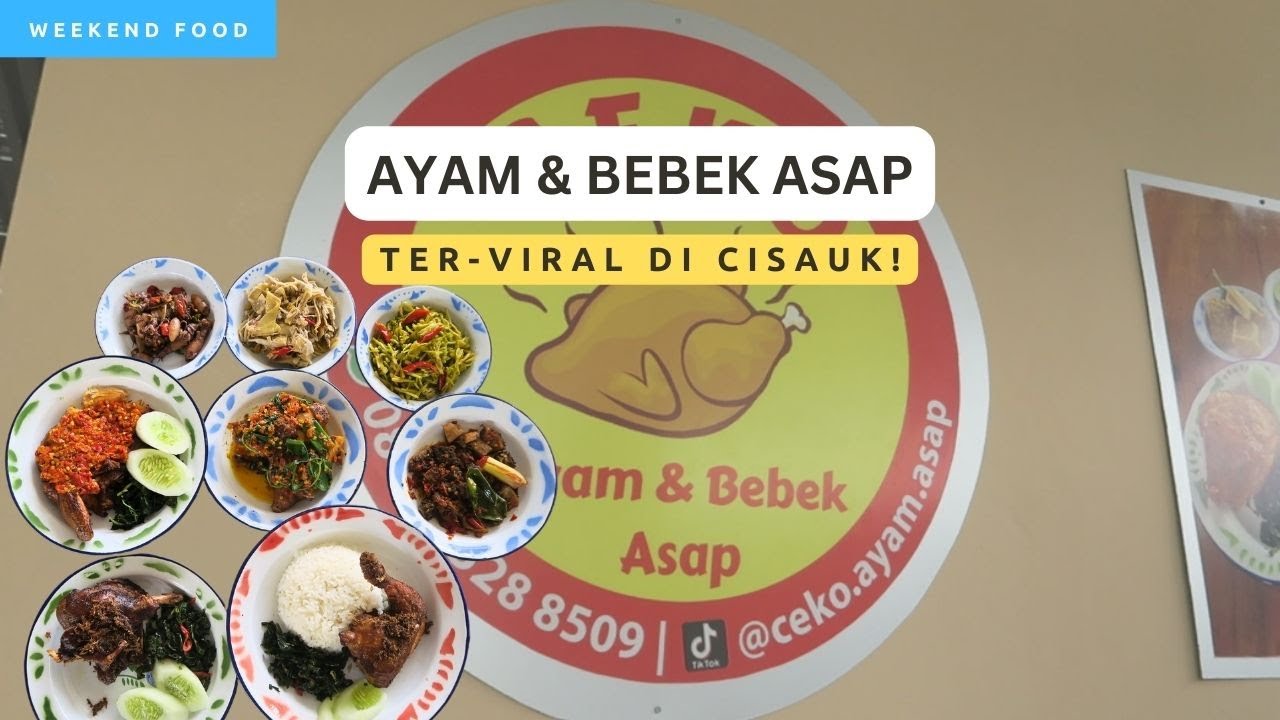 HIDDEN GEM TER-VIRAL DI CISAUK! AYAM & BEBEK ASAP CEKO - YouTube