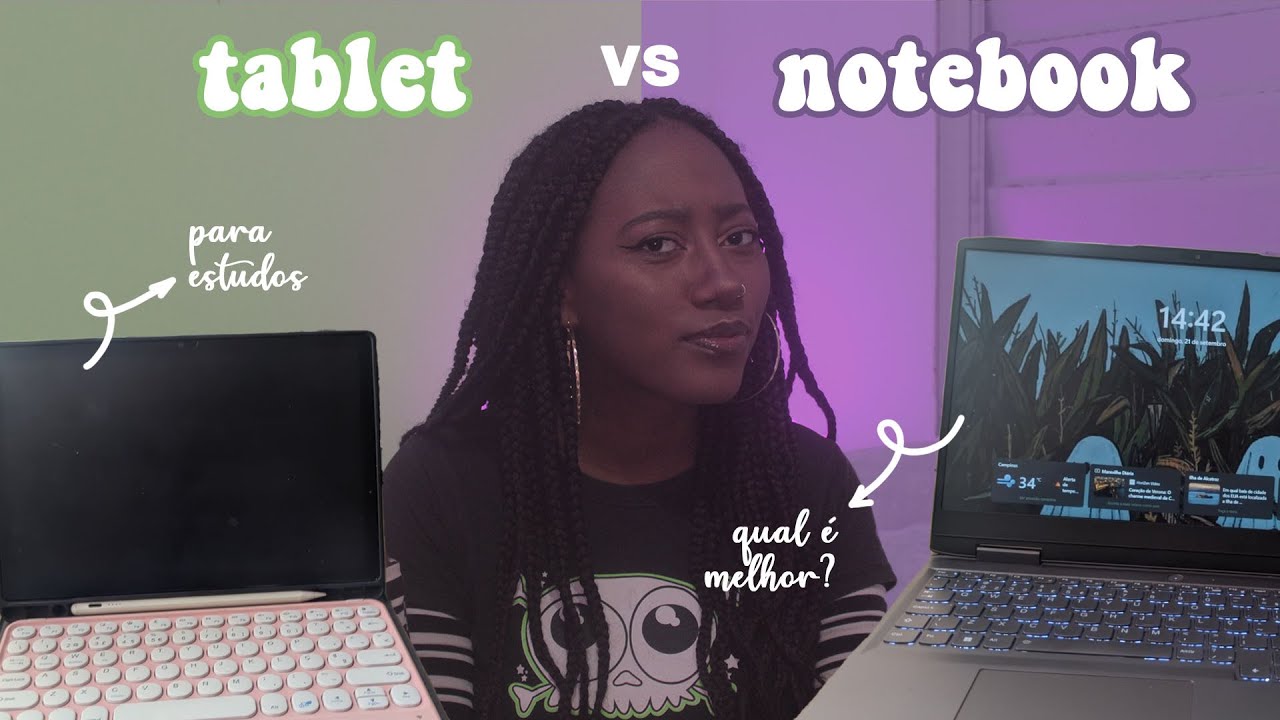 TABLET VS NOTEBOOK qual é o MELHOR para ESTUDAR? | by Mandy - YouTube