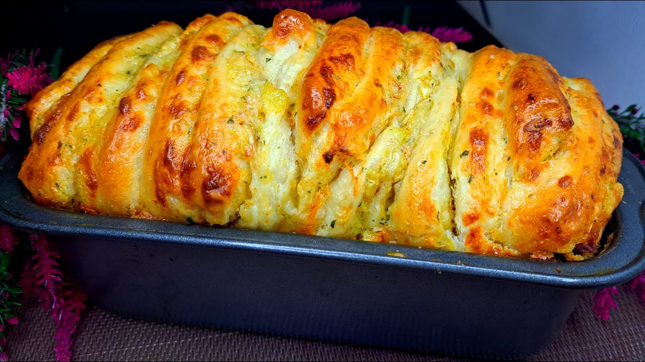 I never get tired of eating this bread Perfect bread for dinner! Simple ...