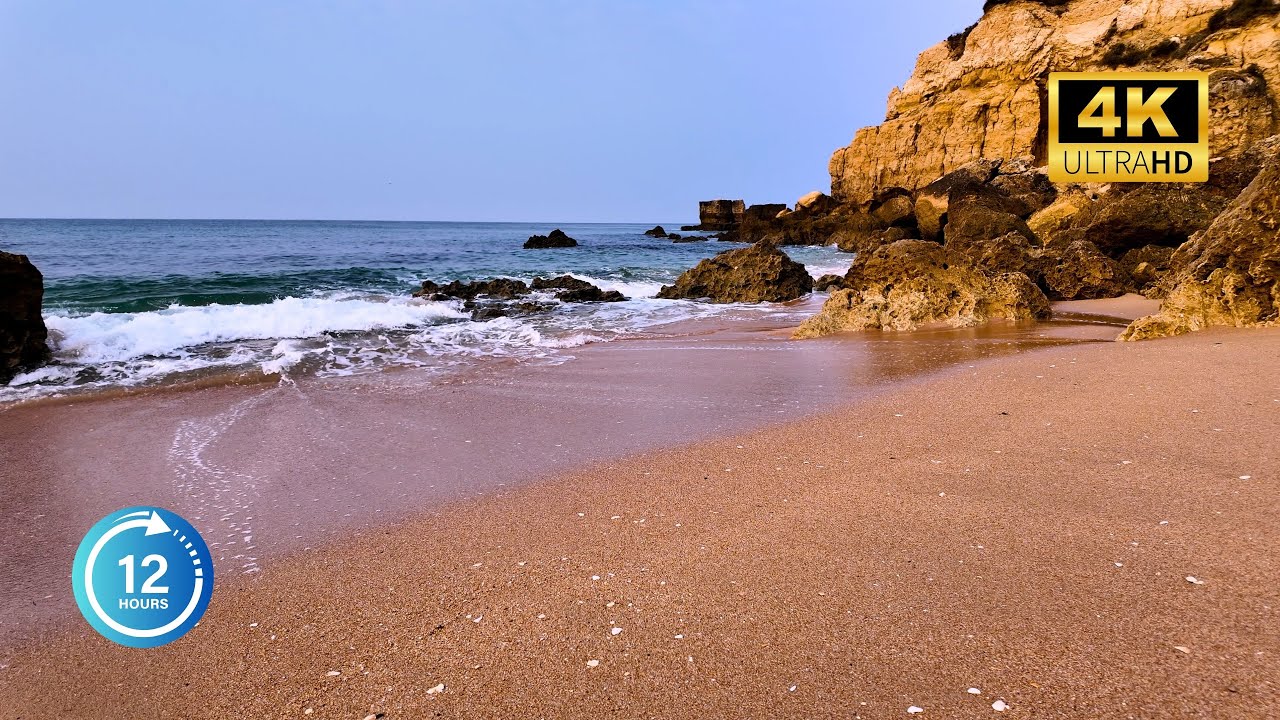 🌊 Peaceful Ocean Waves for Stress-Free Sleep & Focus | 4K Video - YouTube