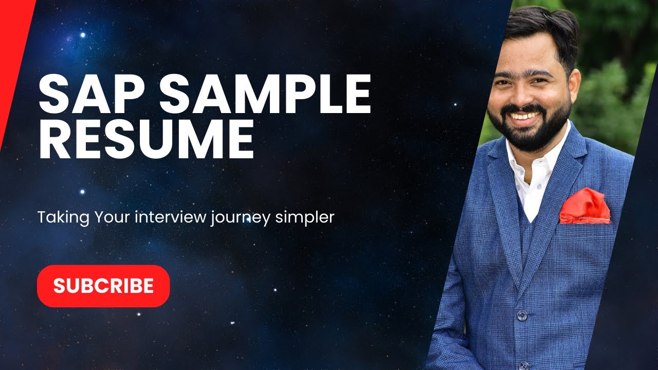 "SAP MM S/4HANA Training | Best SAP Resume Format for 2-4 Years ...