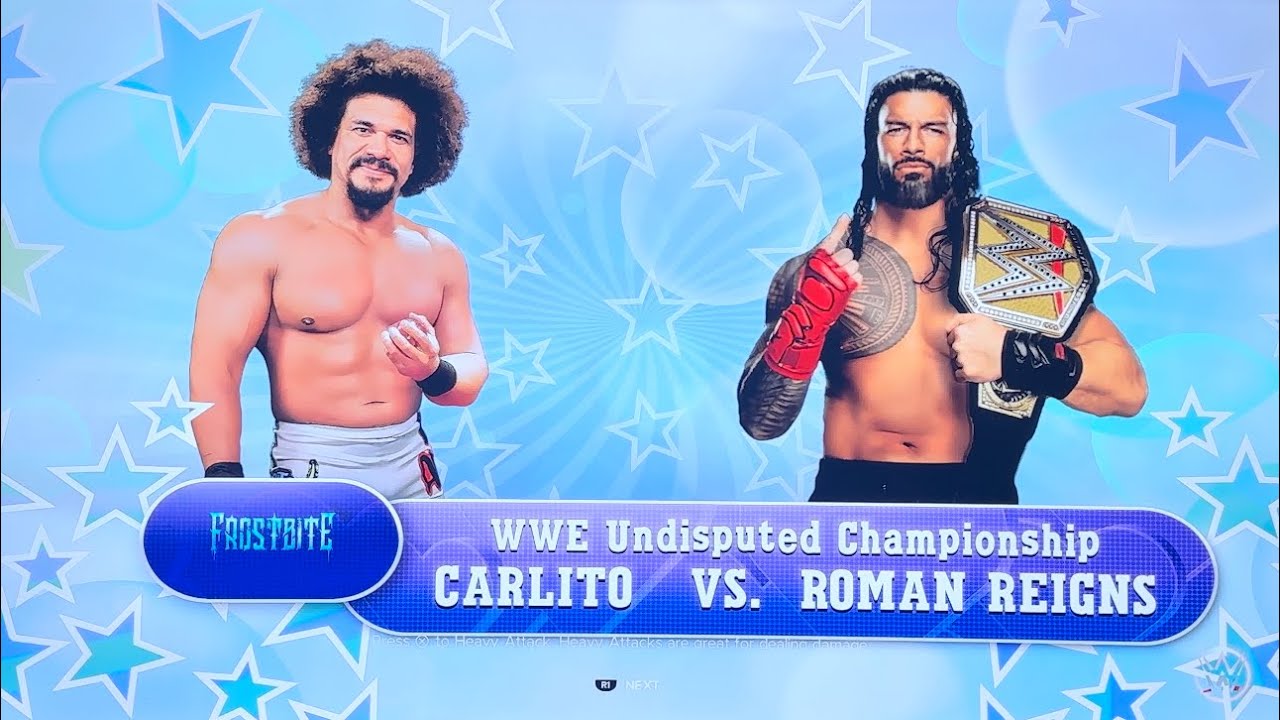 Carlito Vs Roman Reigns For The WWE Undisputed Championship - YouTube