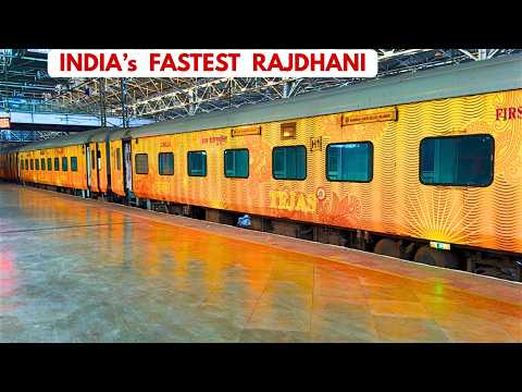 * India's Fastest Rajdhani * 12952 New Delhi to Mumbai Tejas Rajdhani Full Journey in First Class AC
