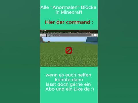 So bekommt ihr den Command-Block, Structure-Block,Allow-Block usw.. # ...