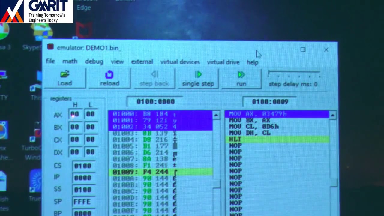 Lecture 20 : Demonstration of emu8086 Software - YouTube