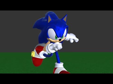 Sonic The Hedgehog Run Cycle (Prisma 3D) - YouTube
