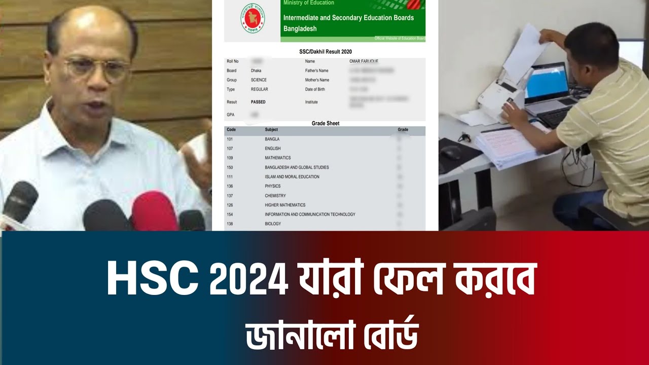 HSC 24 যারা ফেল করবে জানালো বোর্ড | HSC update news today | HSC 2024 ...