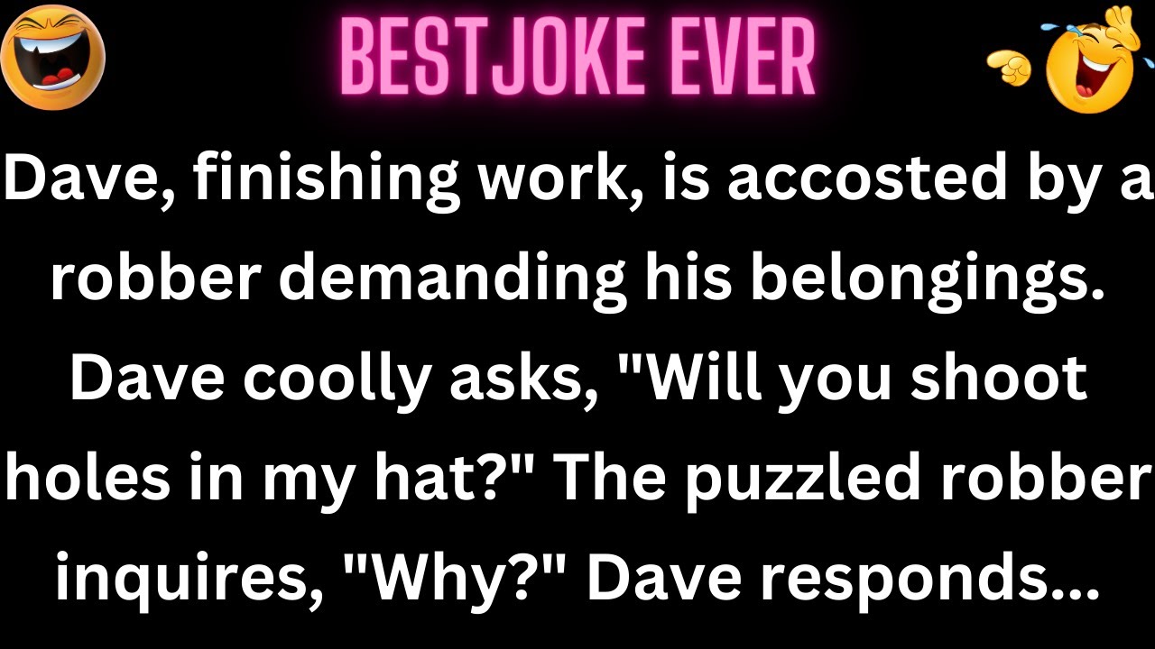 😂 Joke Of The Day | Dave is robbed as when he is leaving work one ...
