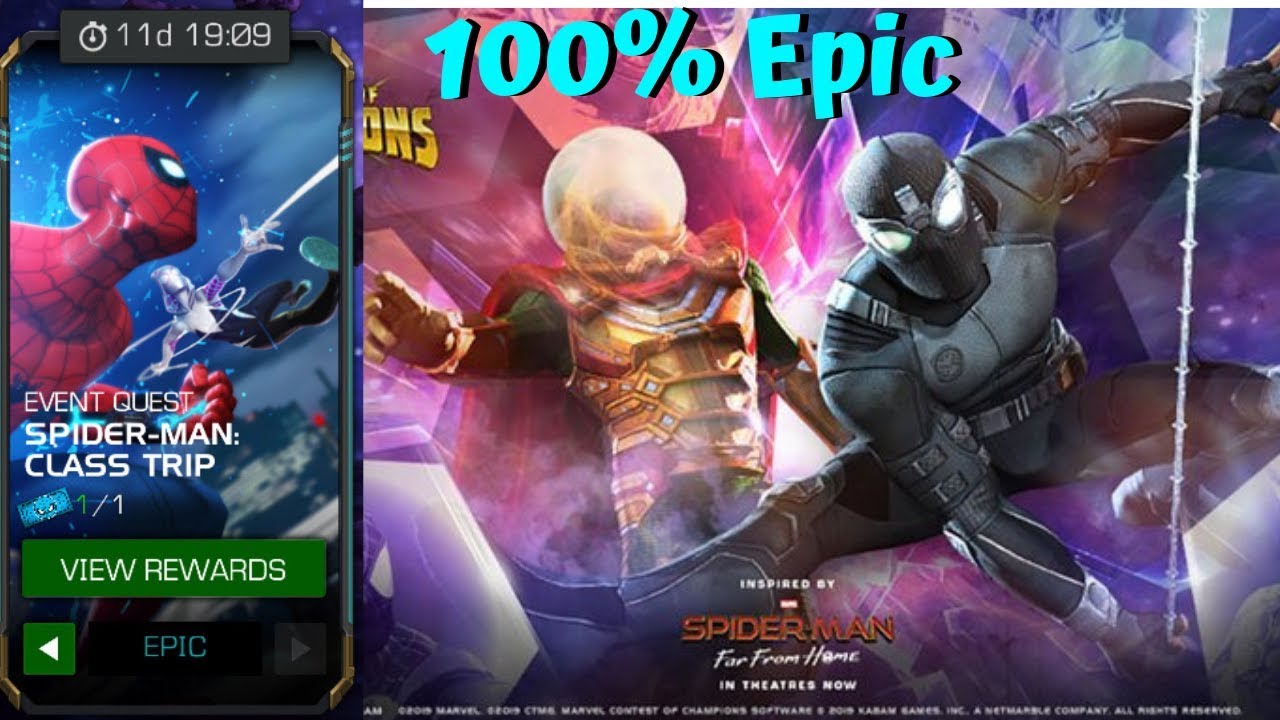 Spider-Man Class Trip! Epic 100% Live! - Marvel Contest Of Champions ...