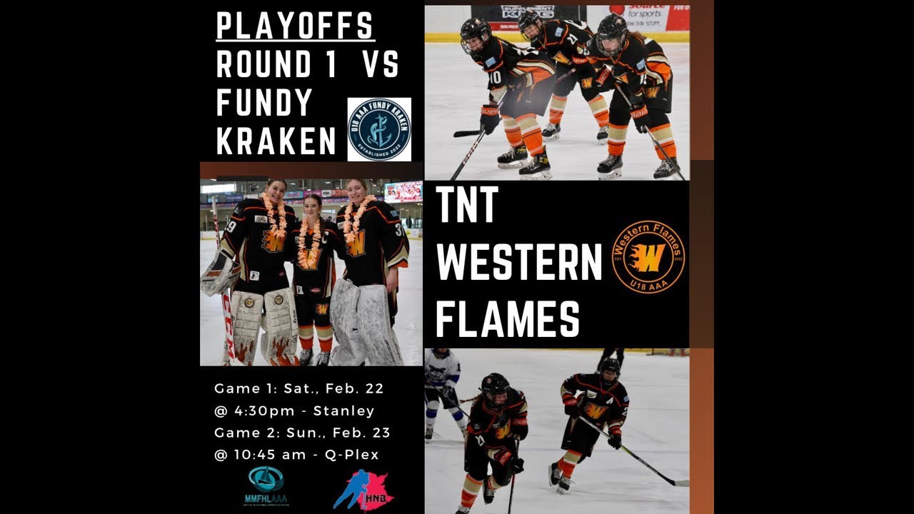 U18 AAA TNT Western Flames vs Fundy Kraken, Feb. 22, 2025 - YouTube