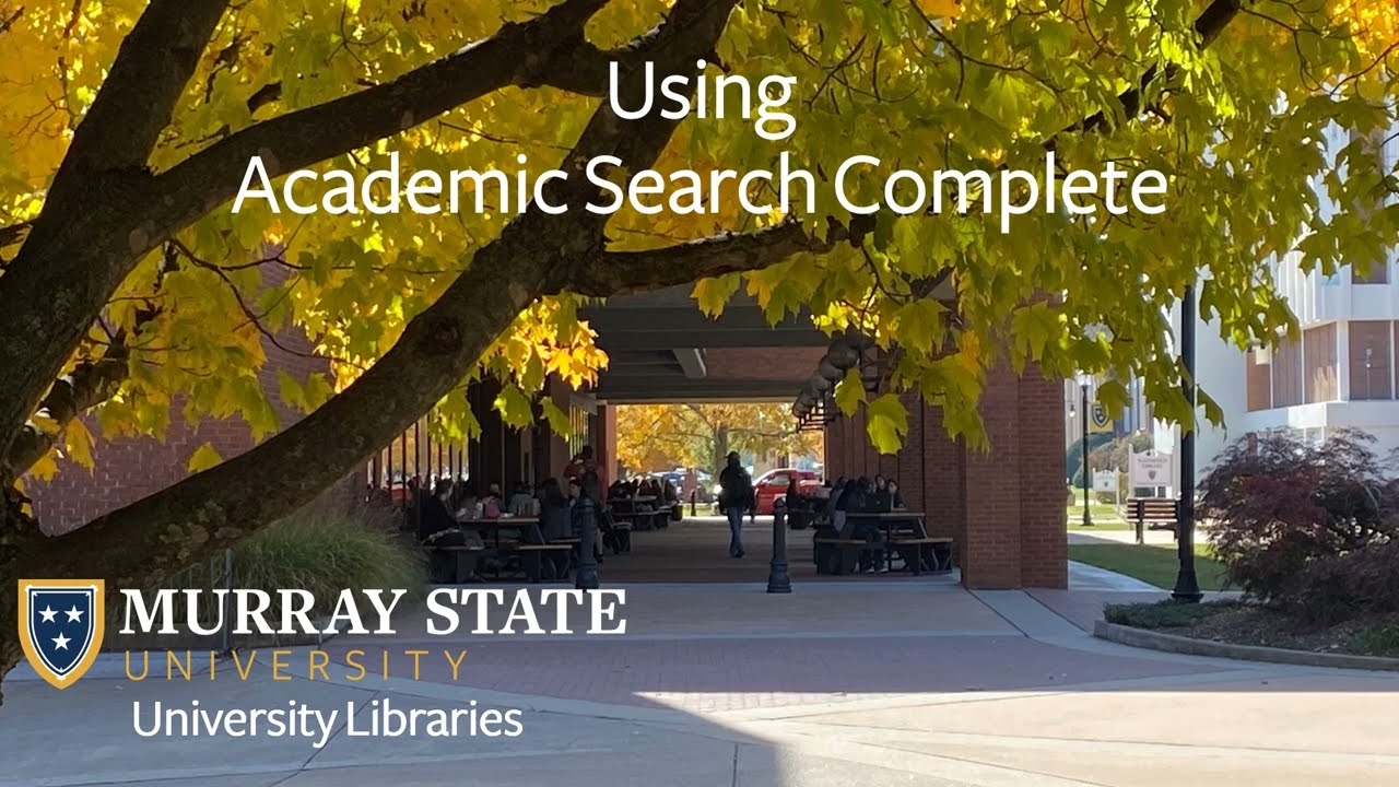 Using Academic Search Complete - YouTube