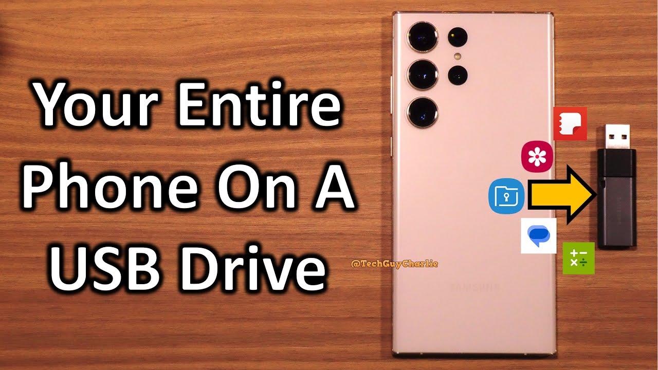 Back Up Your Entire Samsung Phone To A USB Flash Drive - YouTube