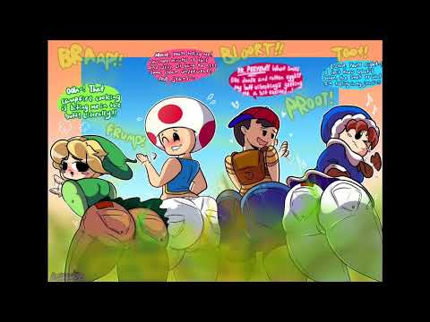 Link, Toad, Ness And Popo Farting For You