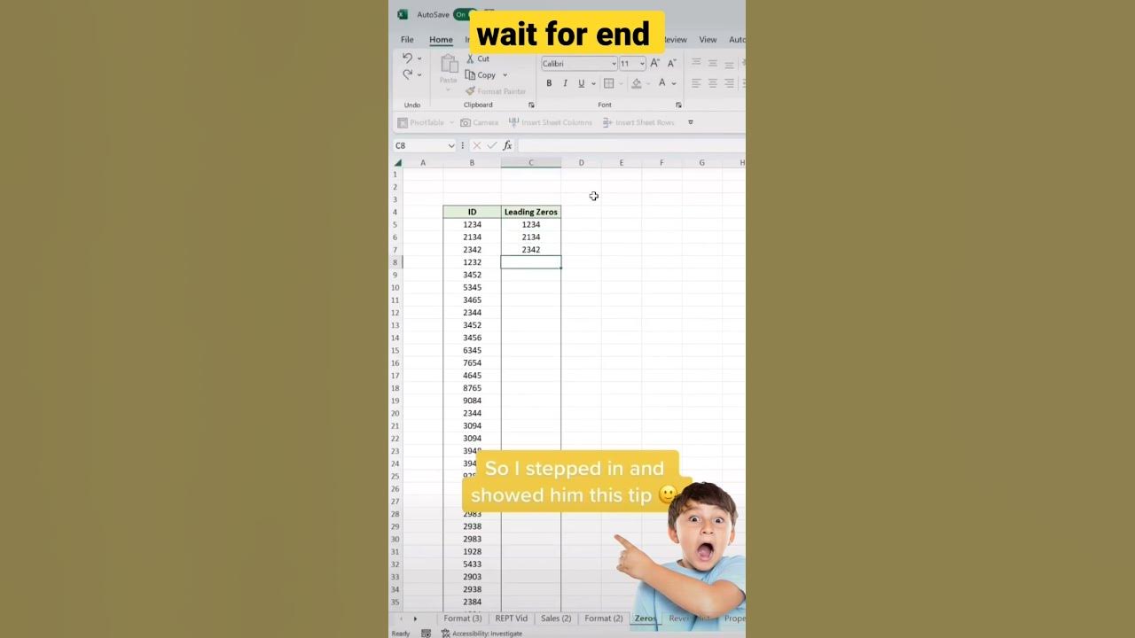How To Insert Zeros At Starting Of The Numbers In Excel excel tricks how-to-insert-zeros-at-starting-of-the-numbers-in-excel-excel-tricks