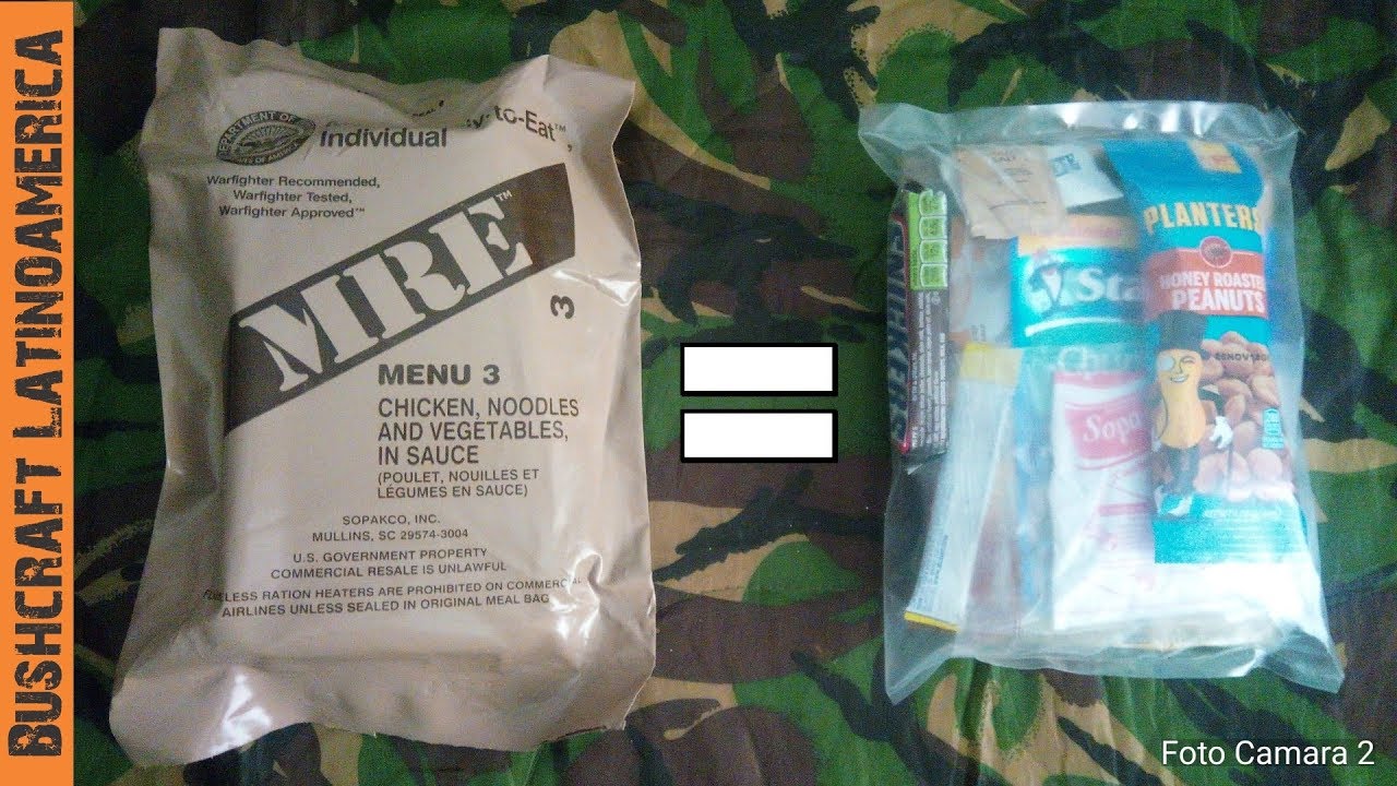 Ración Militar Mre Hecha En Casa Youtube