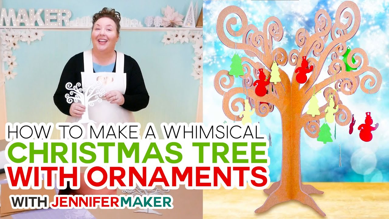 Make a Whimsical Christmas Tree with Ornaments - Kraft Board, Chipboard ...