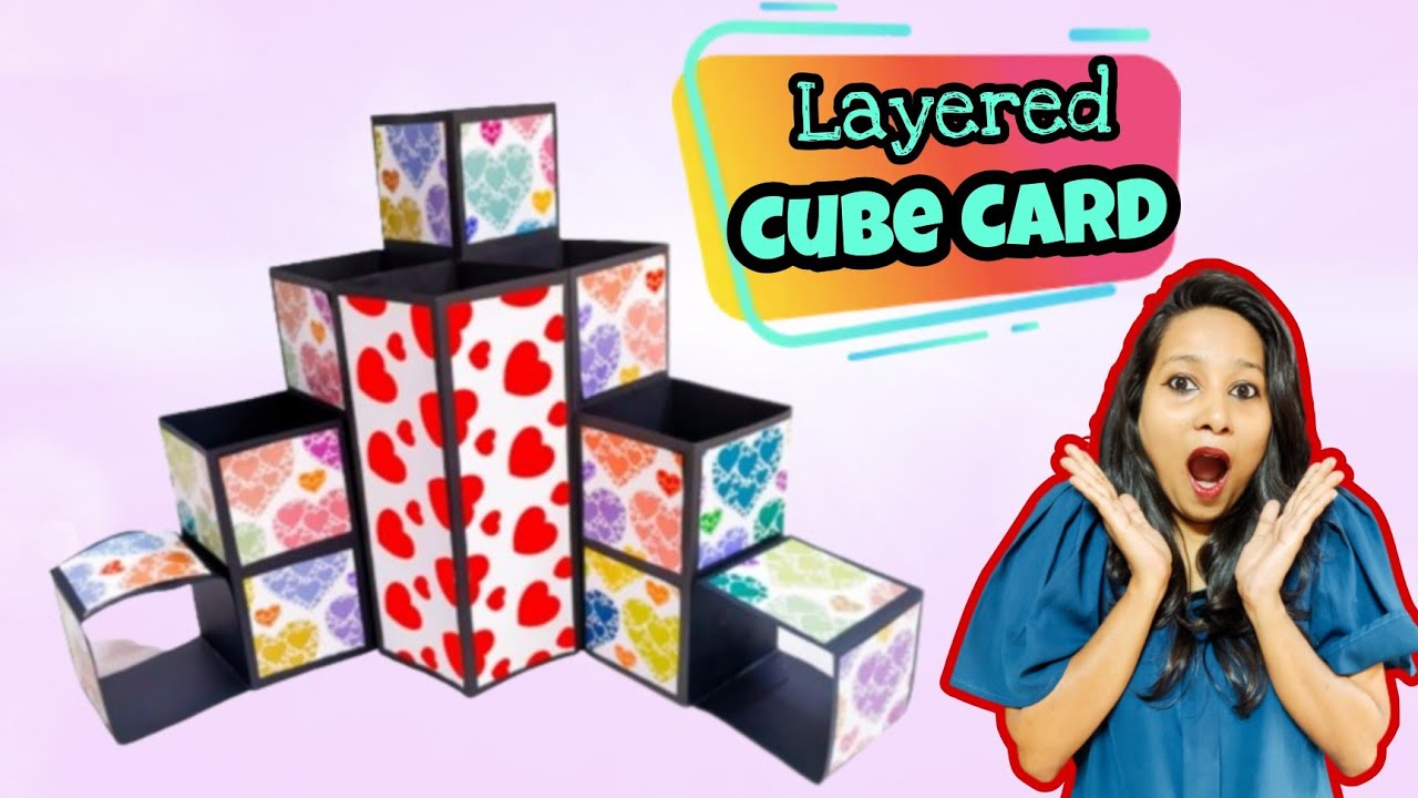 Layered Cube Card Tutorial | SS Craft Mantra - YouTube