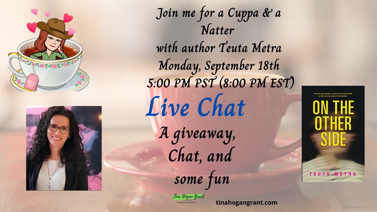A Cuppa & A Natter (Live Chat) With Author Teuta Metra - YouTube