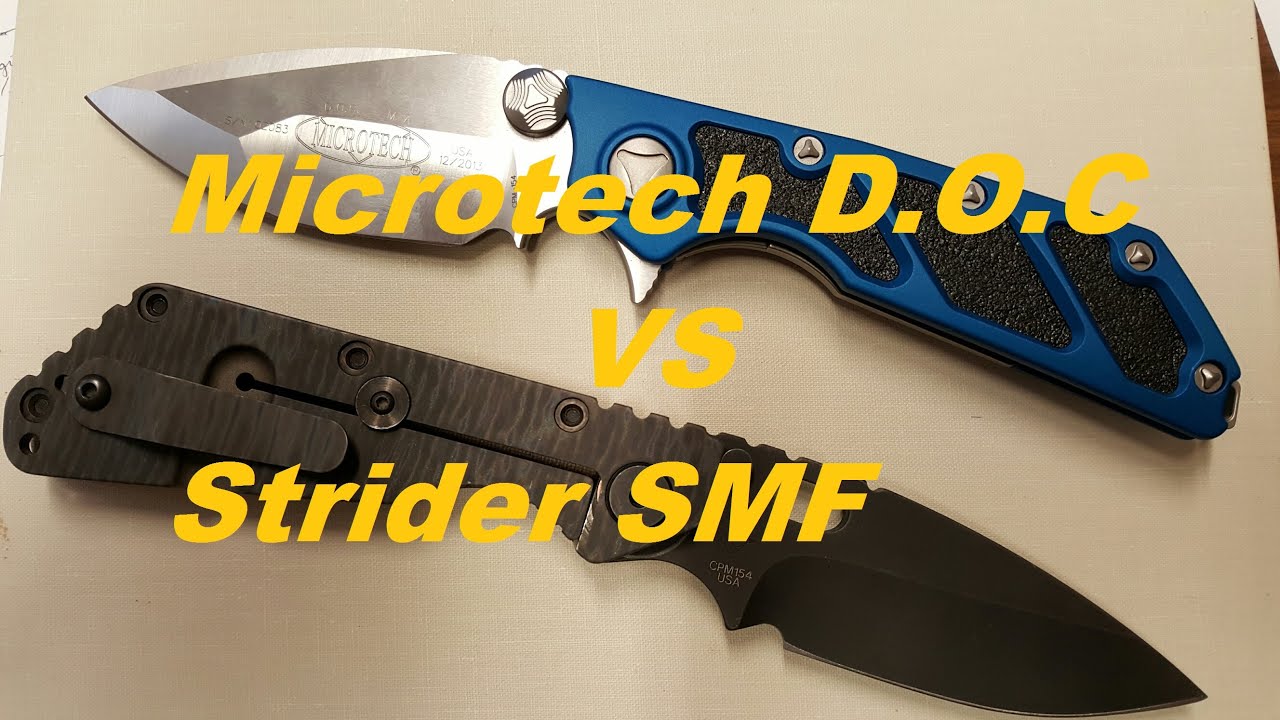 Comparison Strider SMF and Microtech DOC - YouTube