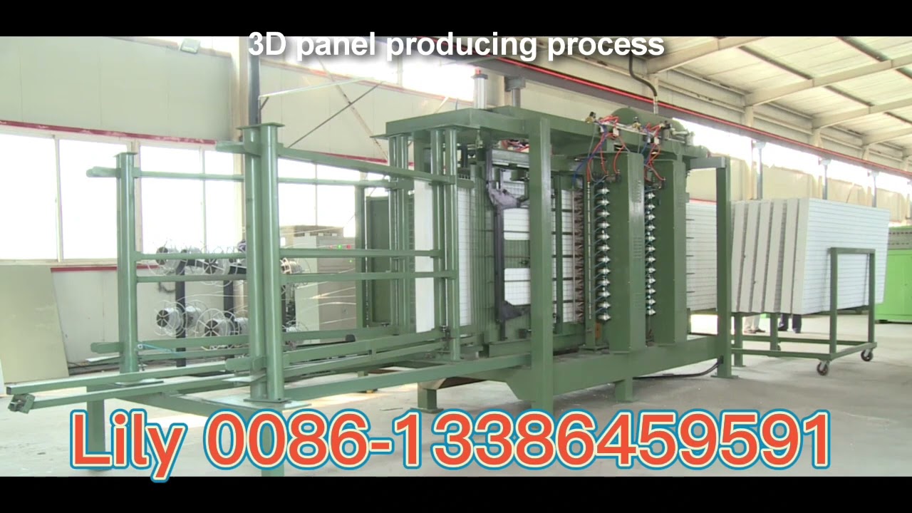 eps block machine,eps 3D panel making machine manufacturer - YouTube