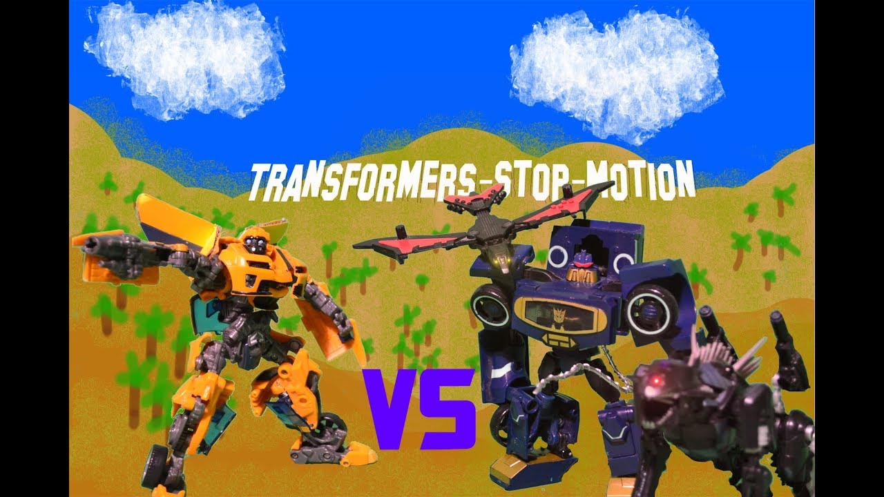 Transformers Stop Motion Bumblebee VS Soundwave - YouTube