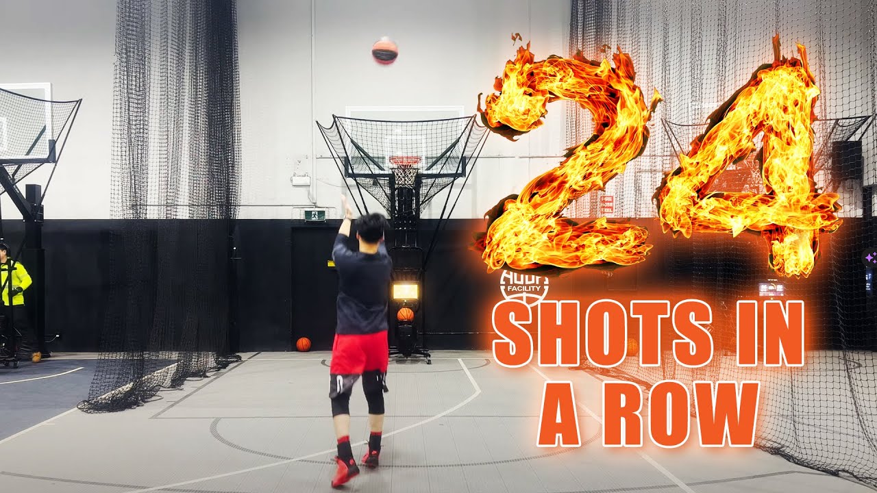 Sharp Shooting 24 consecutive 3-pointers in a row shooting drills 🏀🔥 🔥 ...