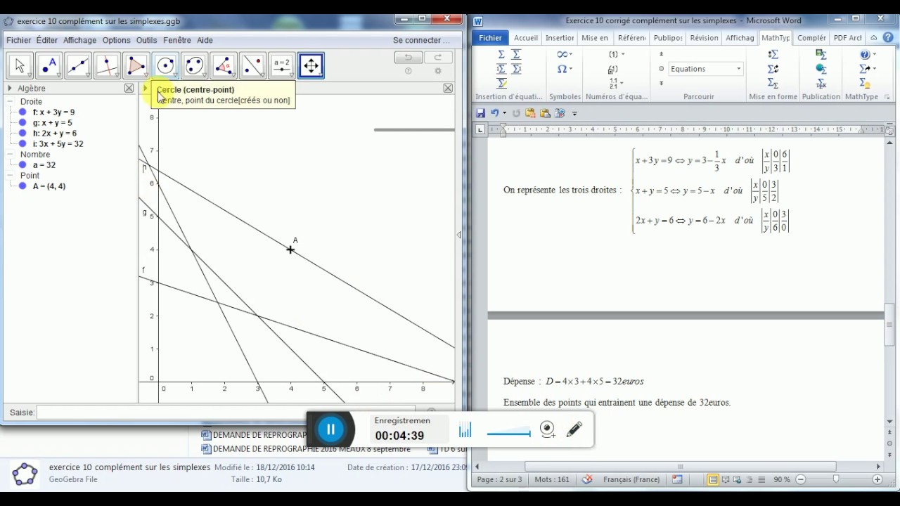optimisation methode graphique - YouTube