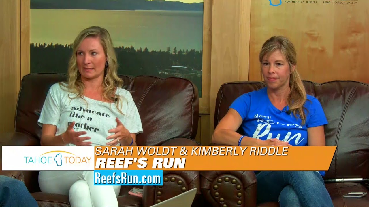 Sarah Woldt & Kimberly Riddle, with Reef's Run, are on the set with ...