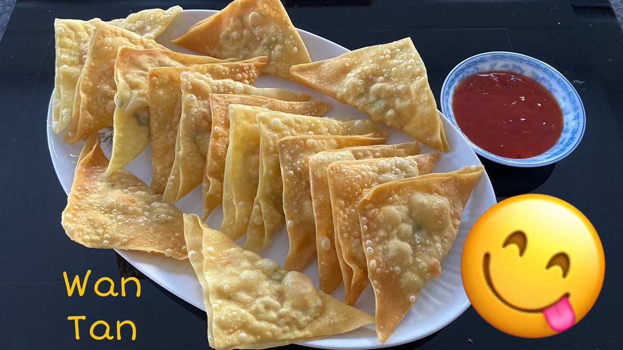 Wan Tan chiên và nấu súp - gebacken Wan Tan selber machen - YouTube